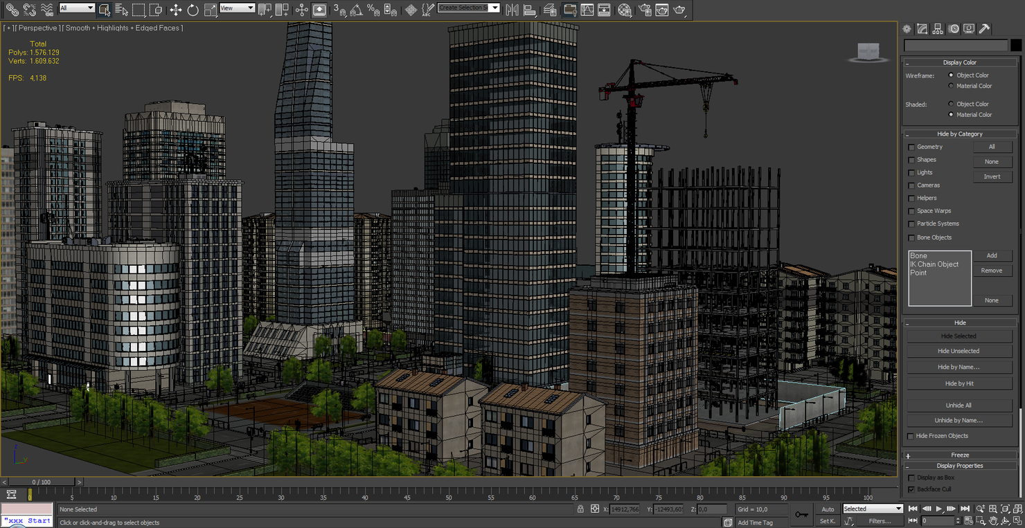 3d detroit city 2 model