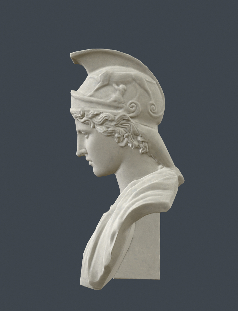 3d model athena bust