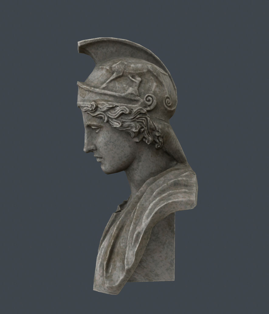 3d model athena bust