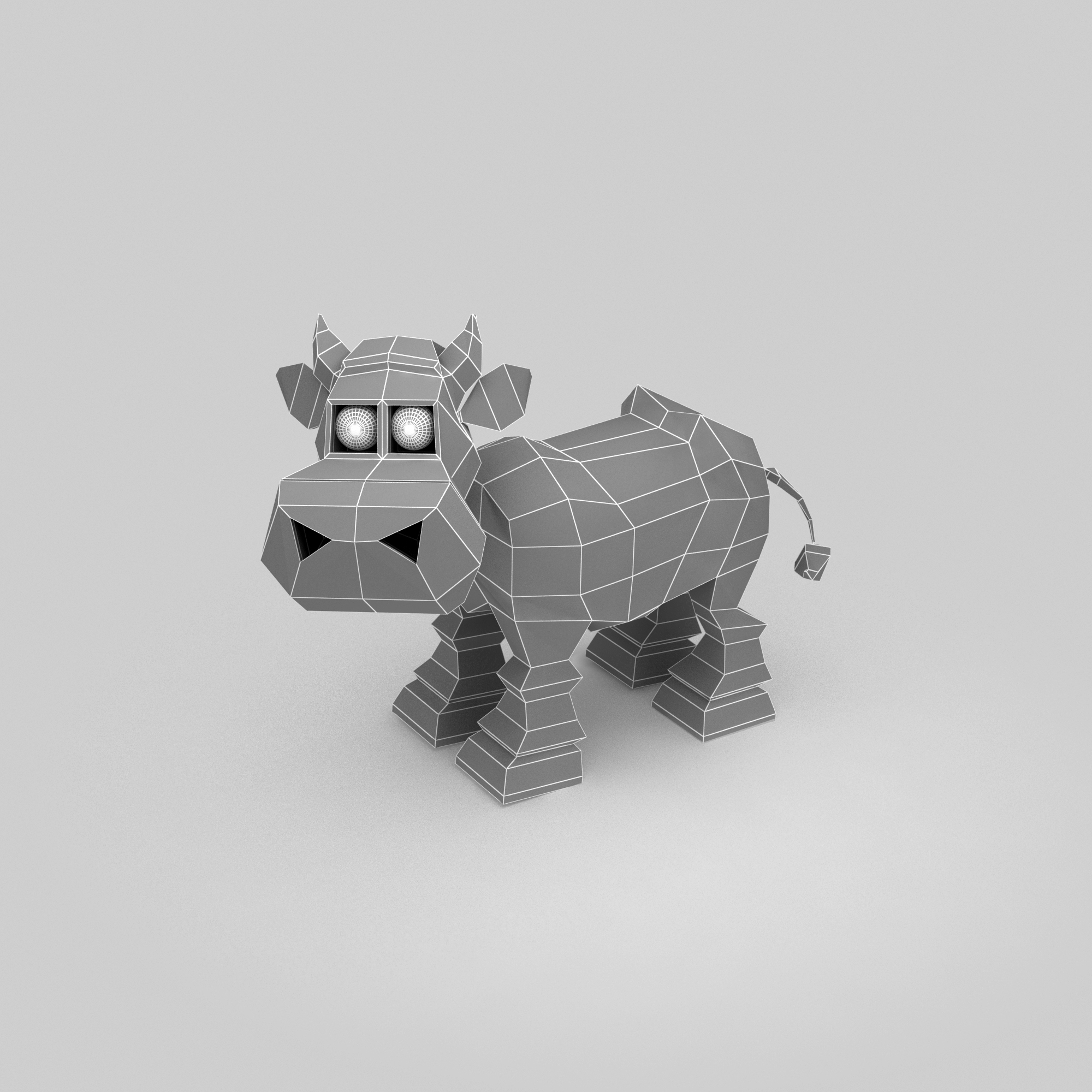 modèle 3D de Vache - TurboSquid 880211