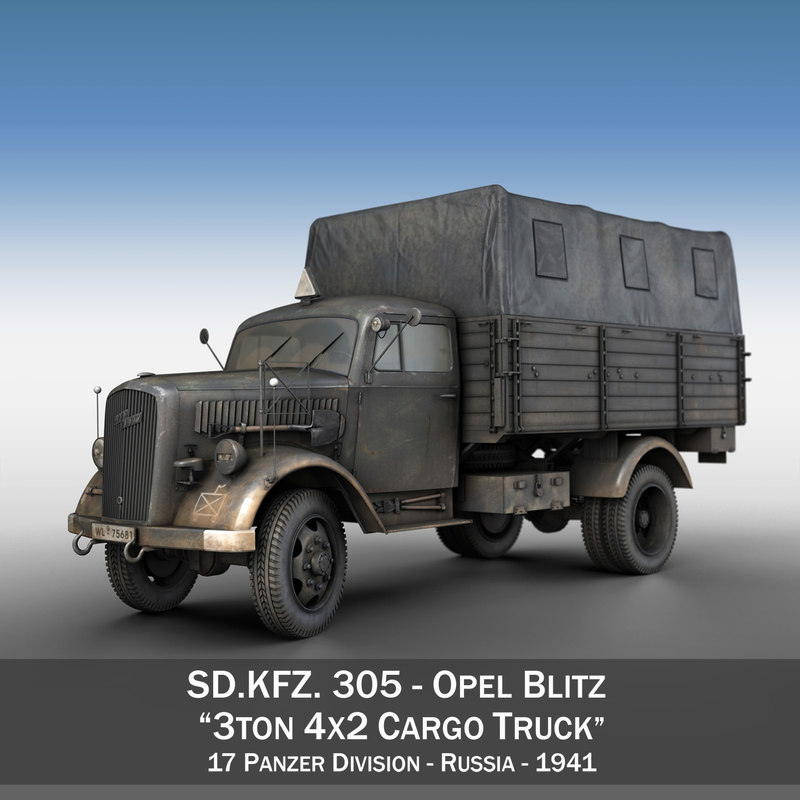 3d sd - 3t opel blitz model