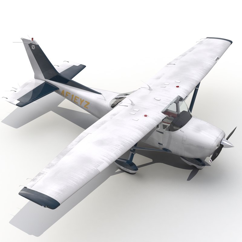 cessna 172 3d model