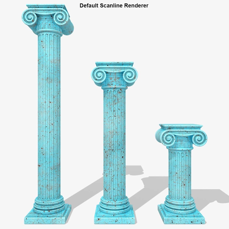 3d model column 04 3 sizes