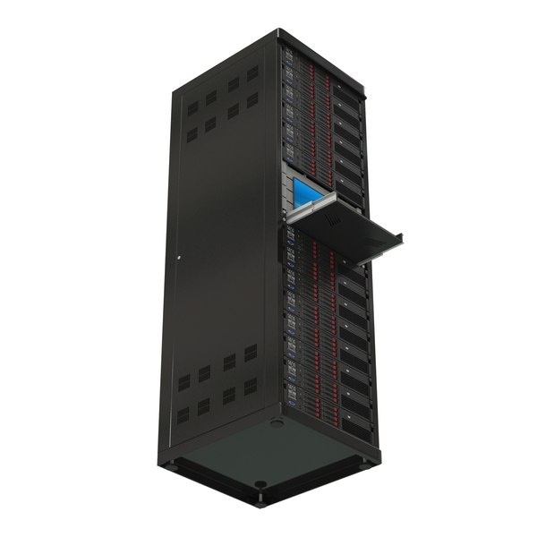 servers rack 3 3d model