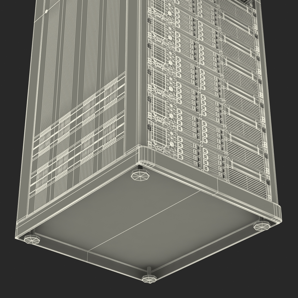 servers rack 3 3d model