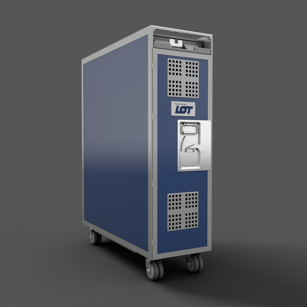 3d airplane cart