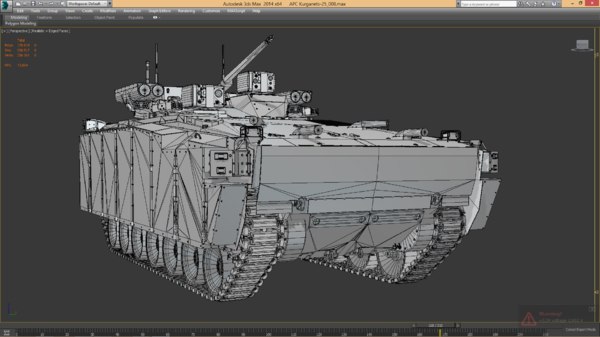 3d ifv kurganets-25 model