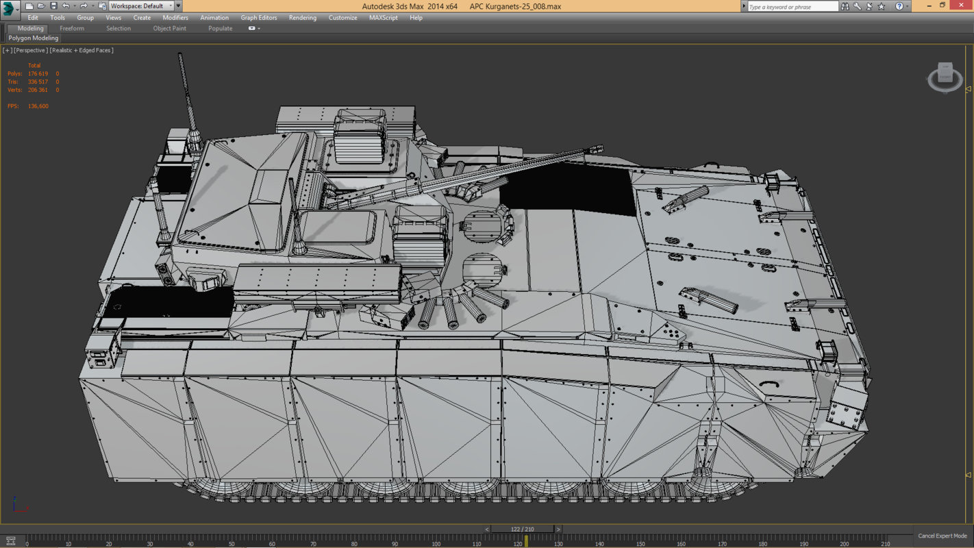 3d ifv kurganets-25 model