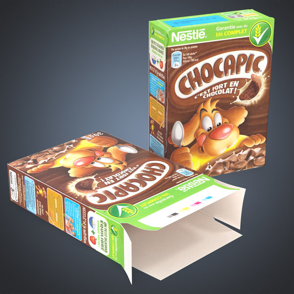 modelo 3d Caja De Cereales - Chocapic - TurboSquid 1001588