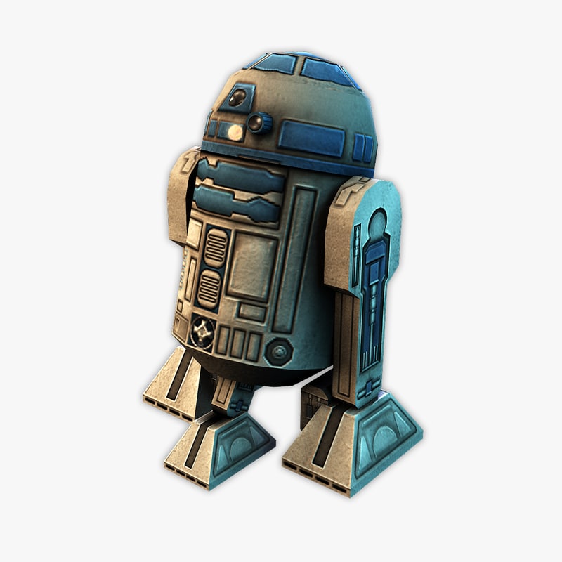 3d model of ultra r2-d2 r2