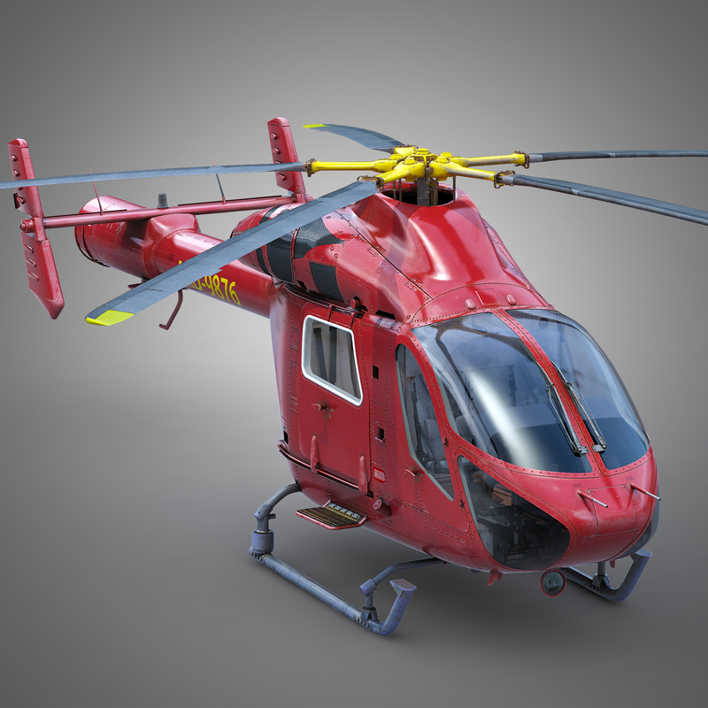 3d md902 helicopter