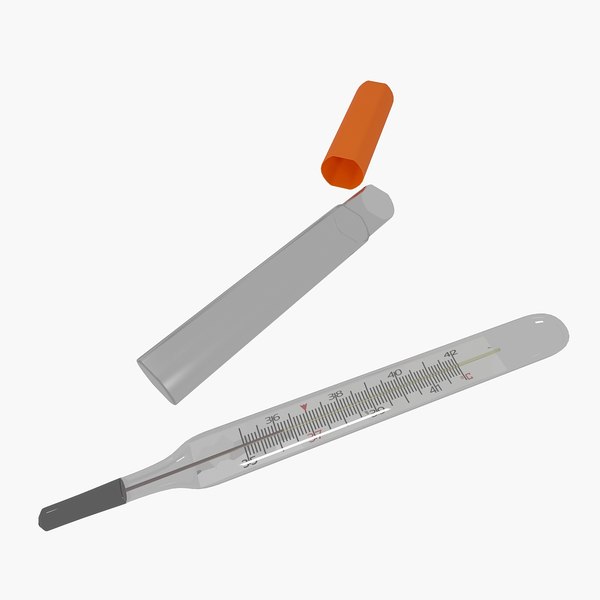 3d waterproof digital thermometer model