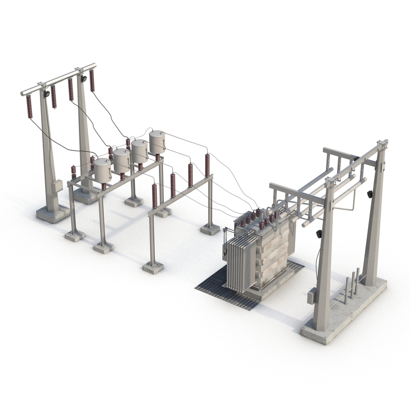 substation station 3d max