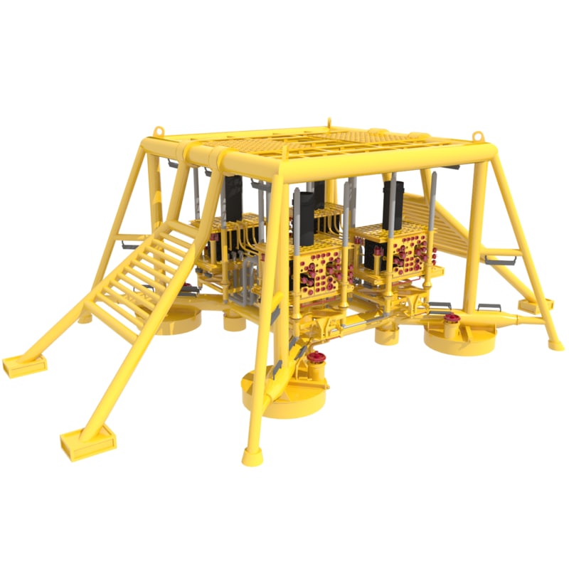 3d model subsea oil installation
