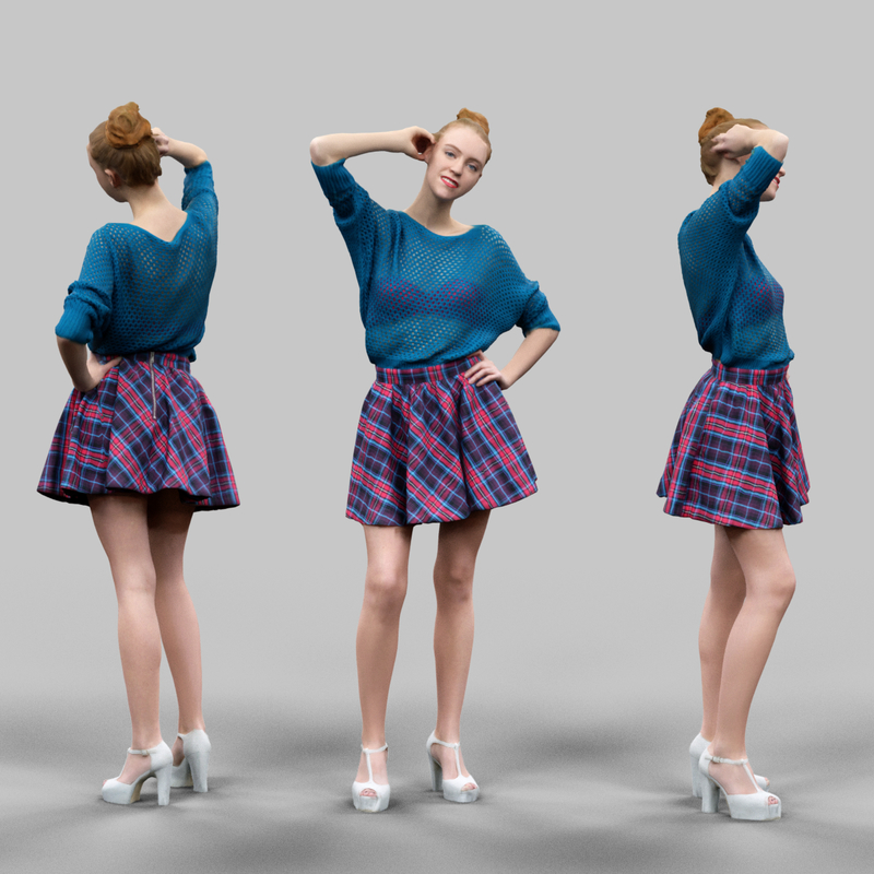3d Model Scanned Photogrammetry Rendering
