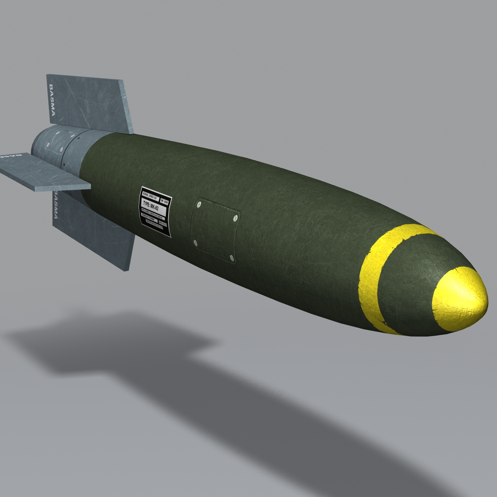 3d model mk-82 bomb