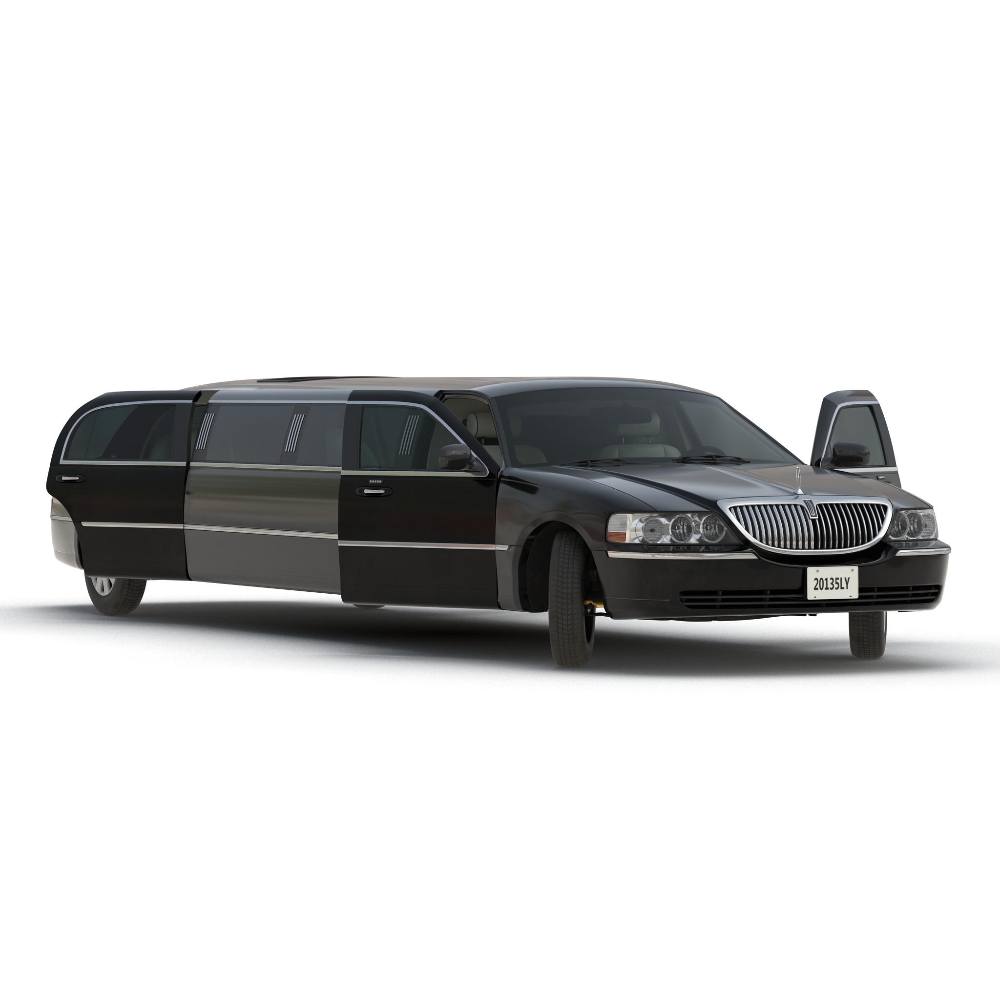 stretch car limousine black max
