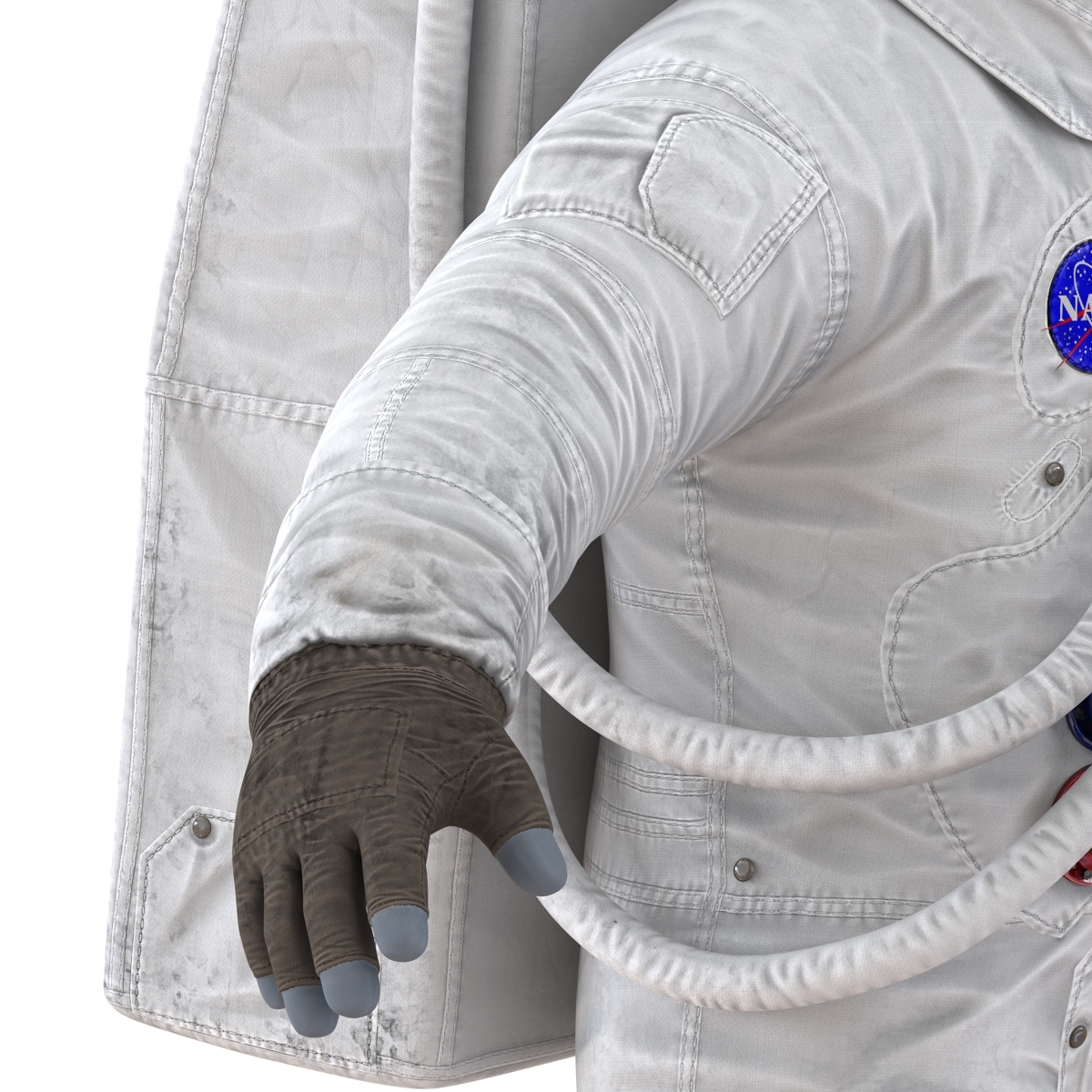 astronaut nasa wearing spacesuit 3d model