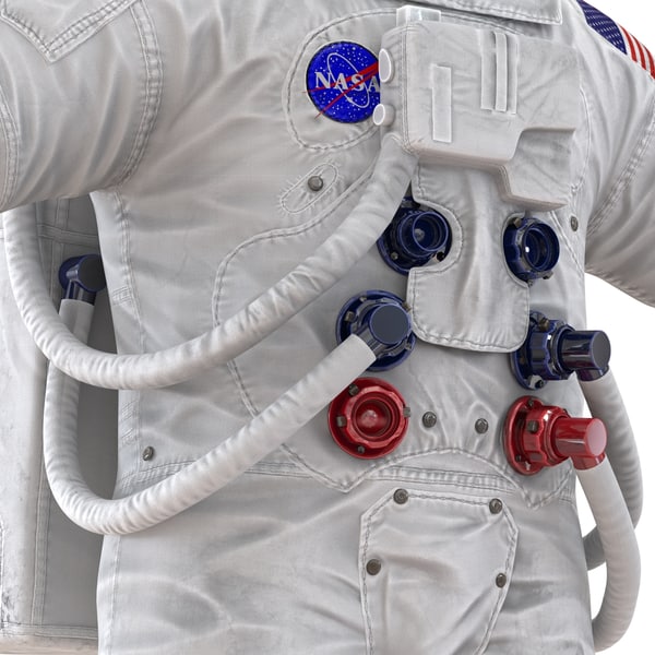 astronaut nasa wearing spacesuit 3d model