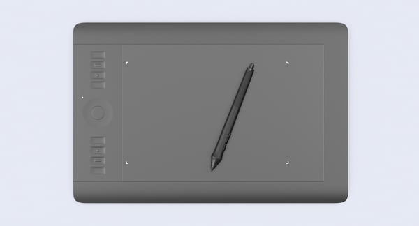 3d digital drawing tablet model