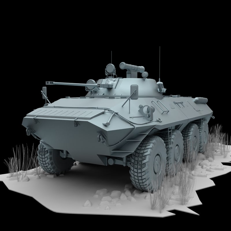 3d max btr 90 btr90 fighting vehicle