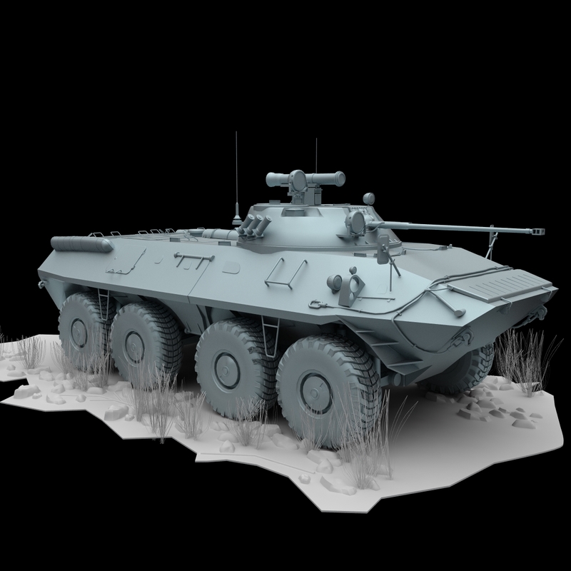 3d max btr 90 btr90 fighting vehicle