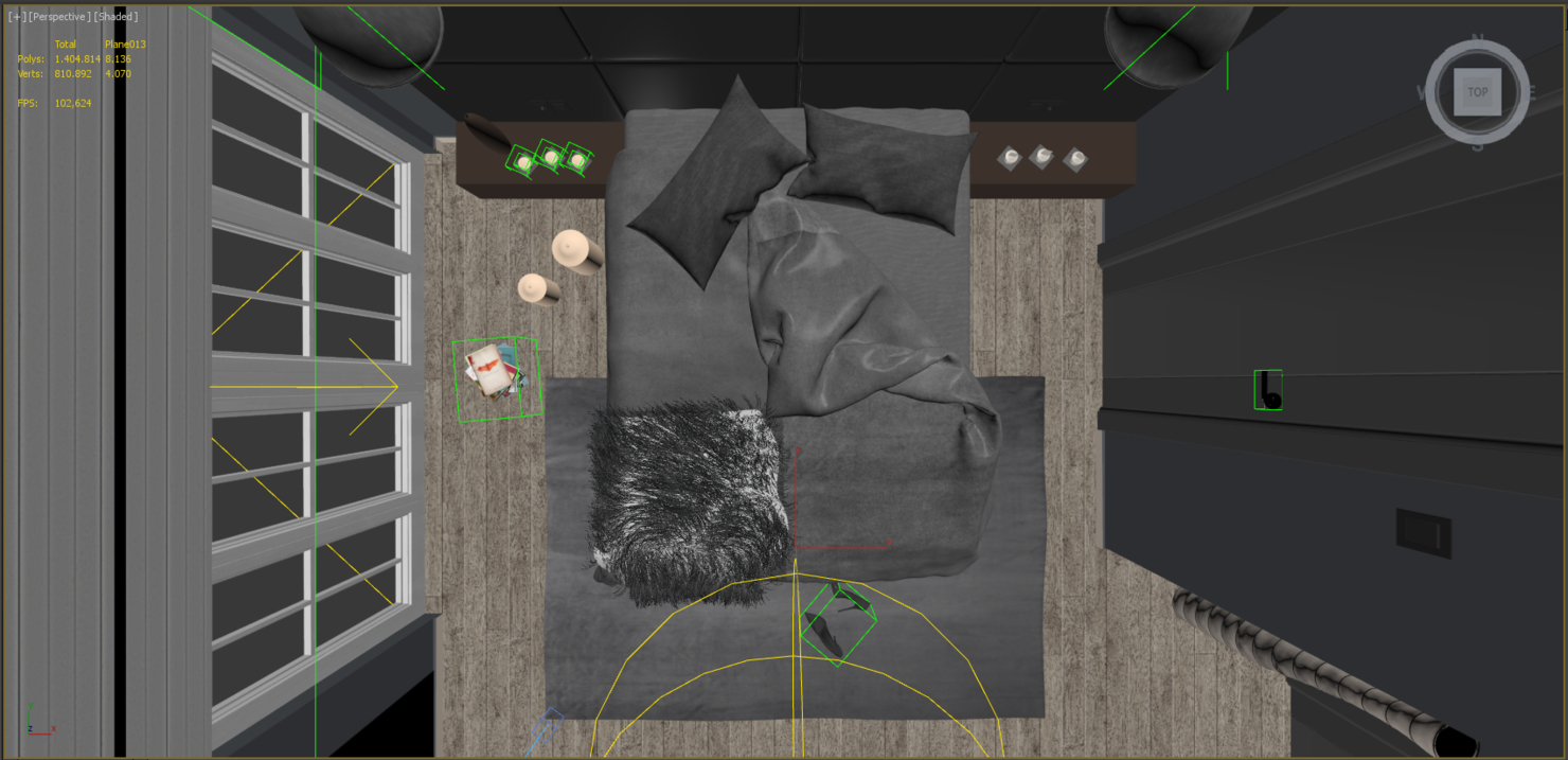 interior bedroom modern design max