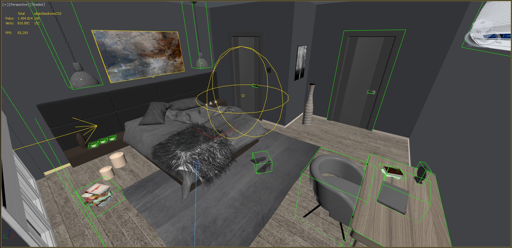 interior bedroom modern design max