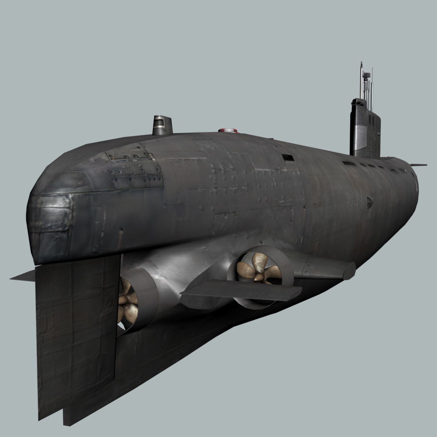 3d model tango class attack submarine