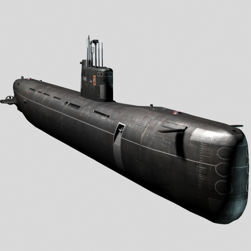 tango class attack submarine 3d model