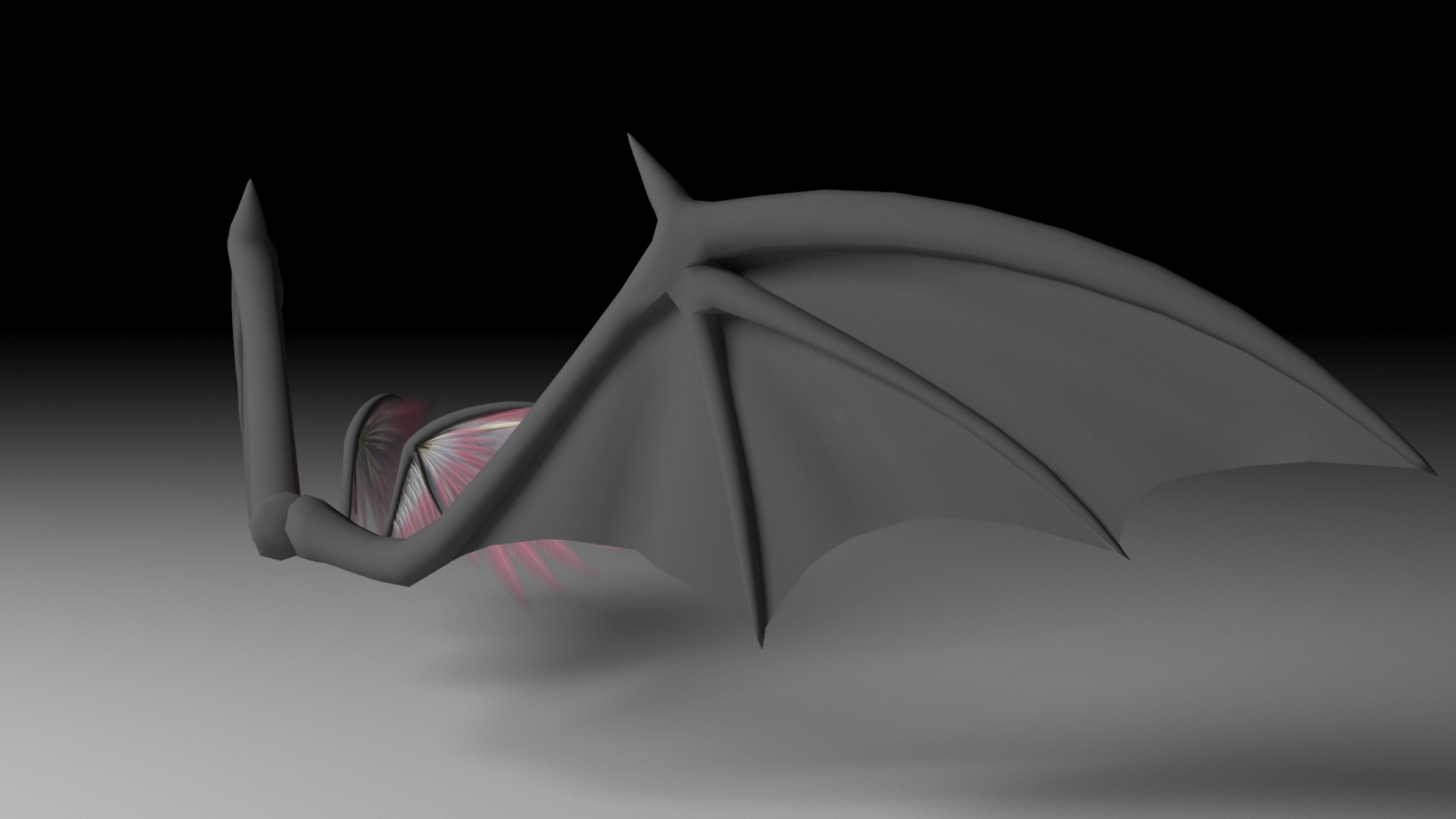 3d demon wing