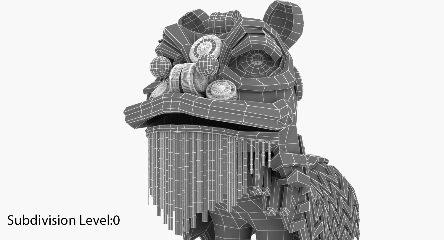 3d chinese lion model