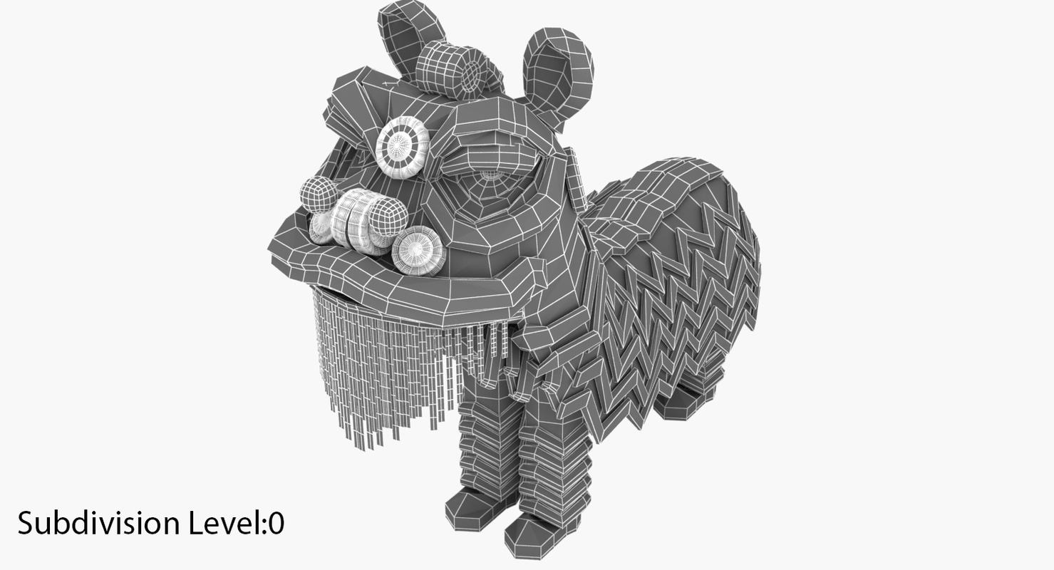 3d chinese lion model
