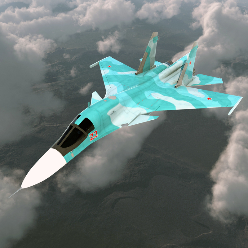3d fighter sukhoi su 34