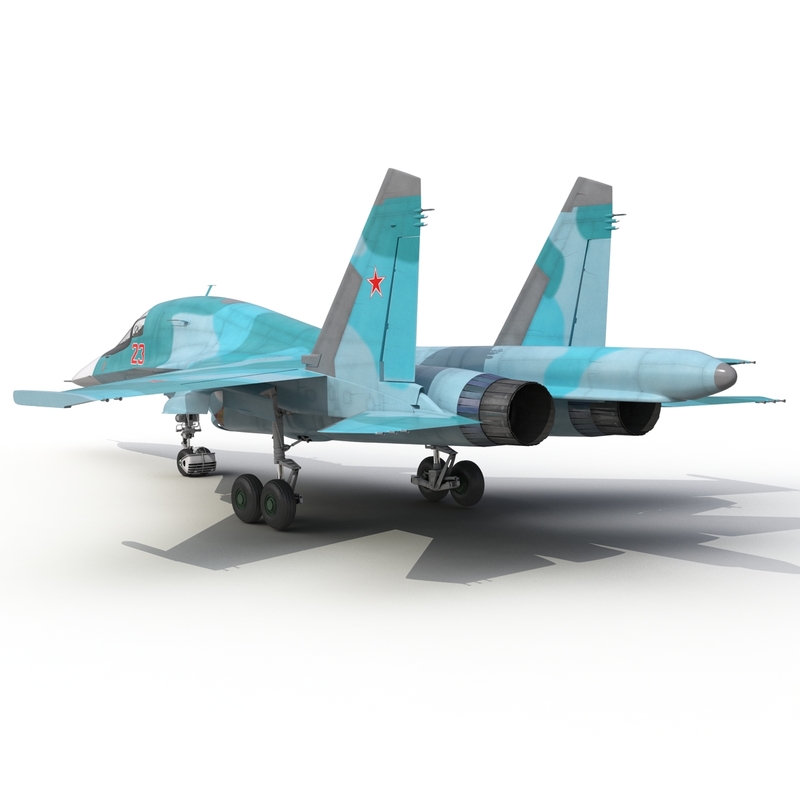 3d fighter sukhoi su 34