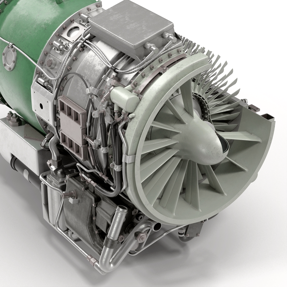 Turbojet Engine General Electric J85 3D-Modell mit Schnitten 3D-Modell ...