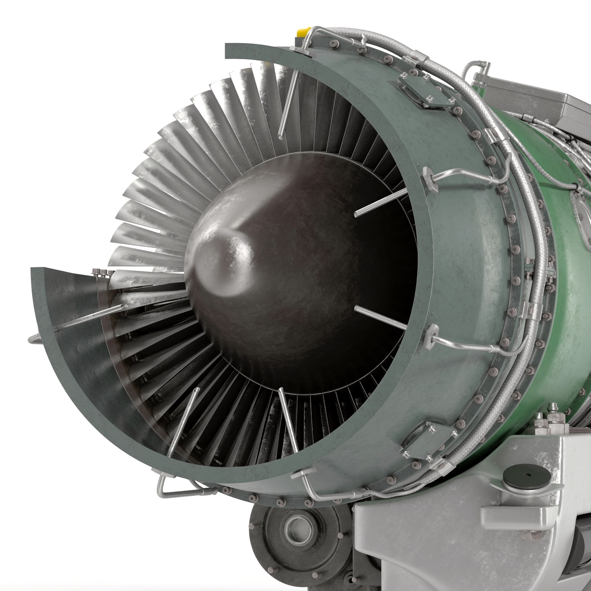 turbojet engine general electric 3d c4d