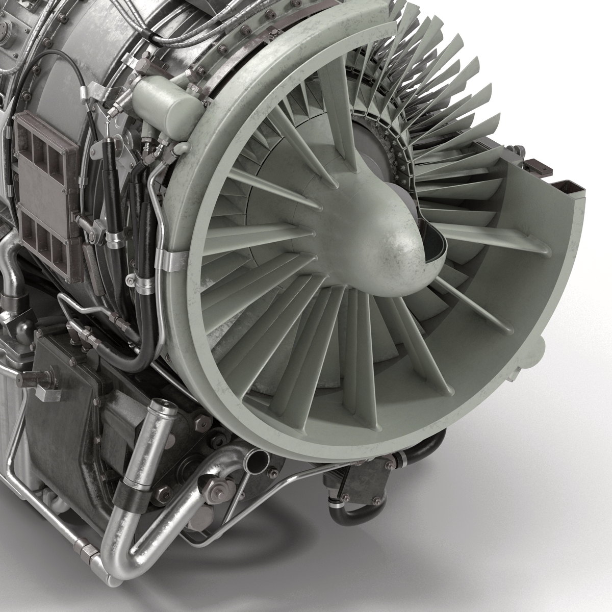 turbojet engine general electric 3d c4d
