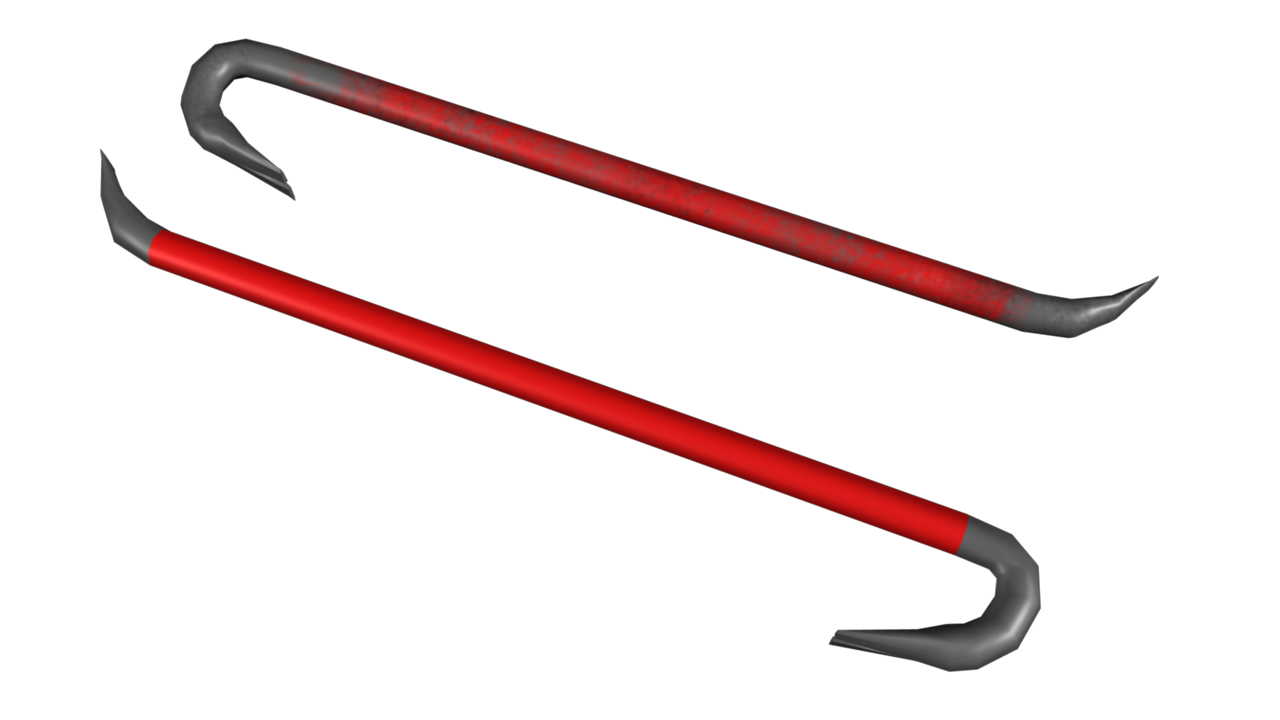 3d model crowbar