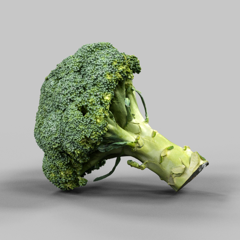 6 vegetables 3d model