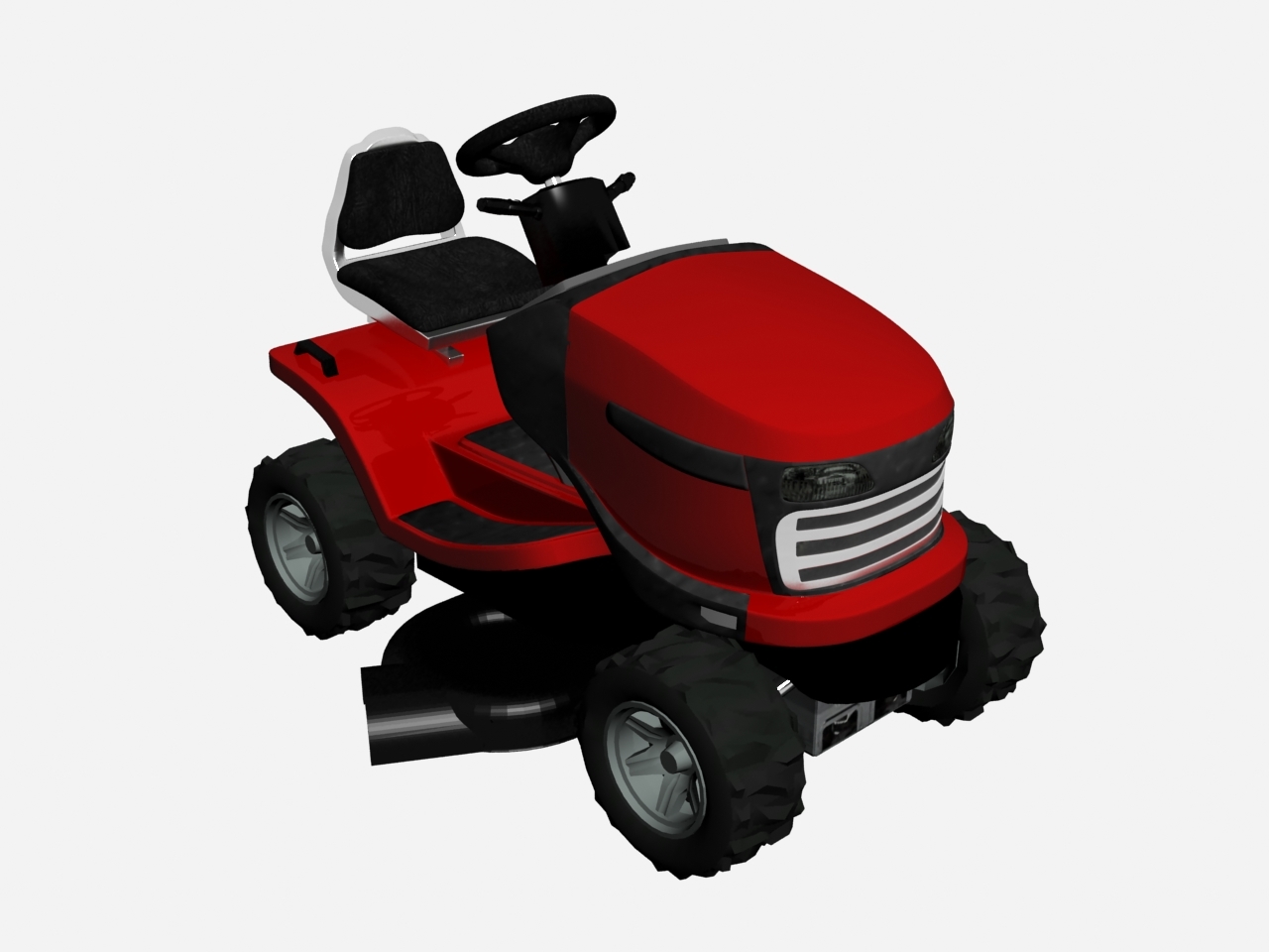 3d lawn mower model