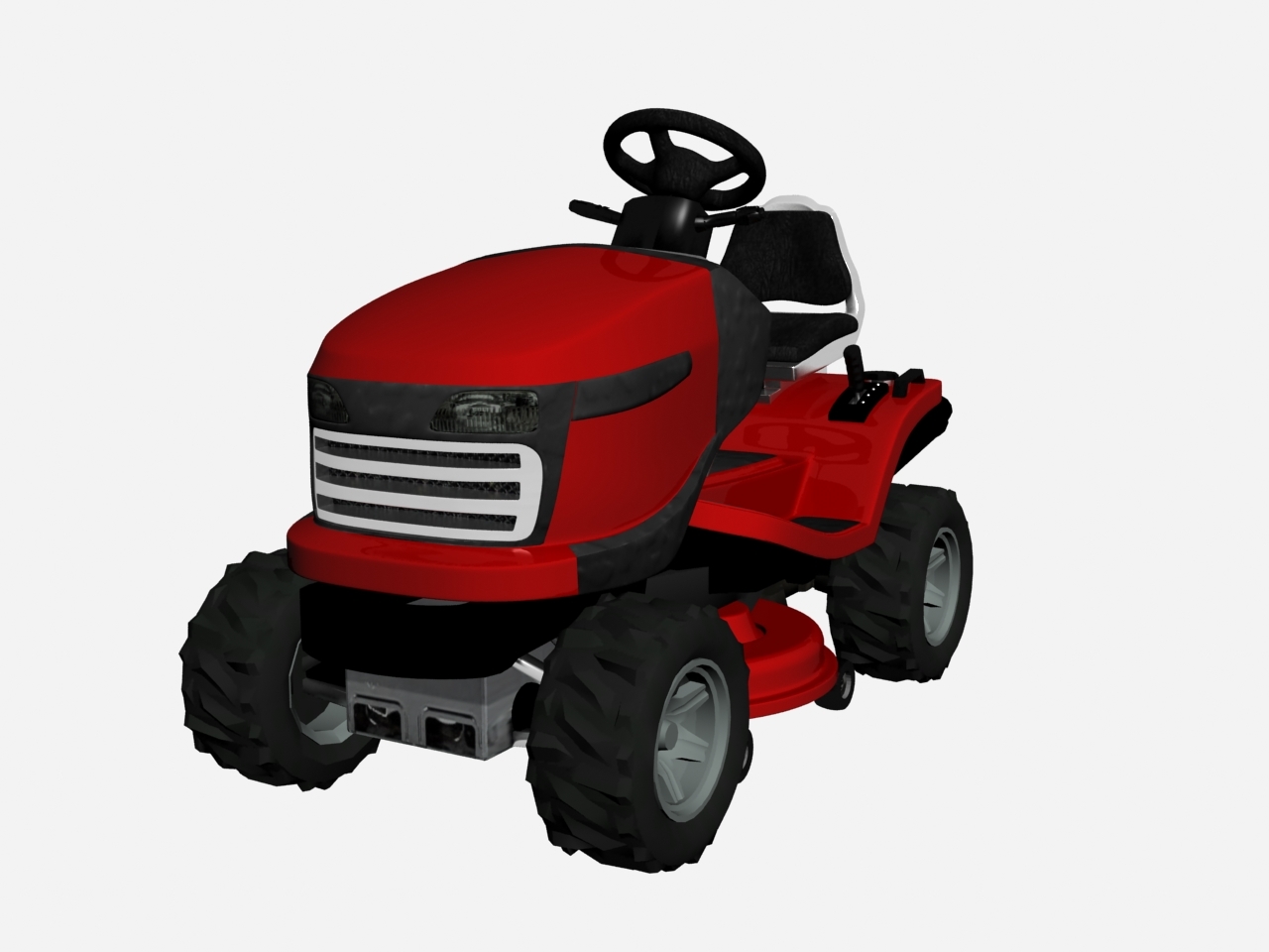 3d lawn mower model