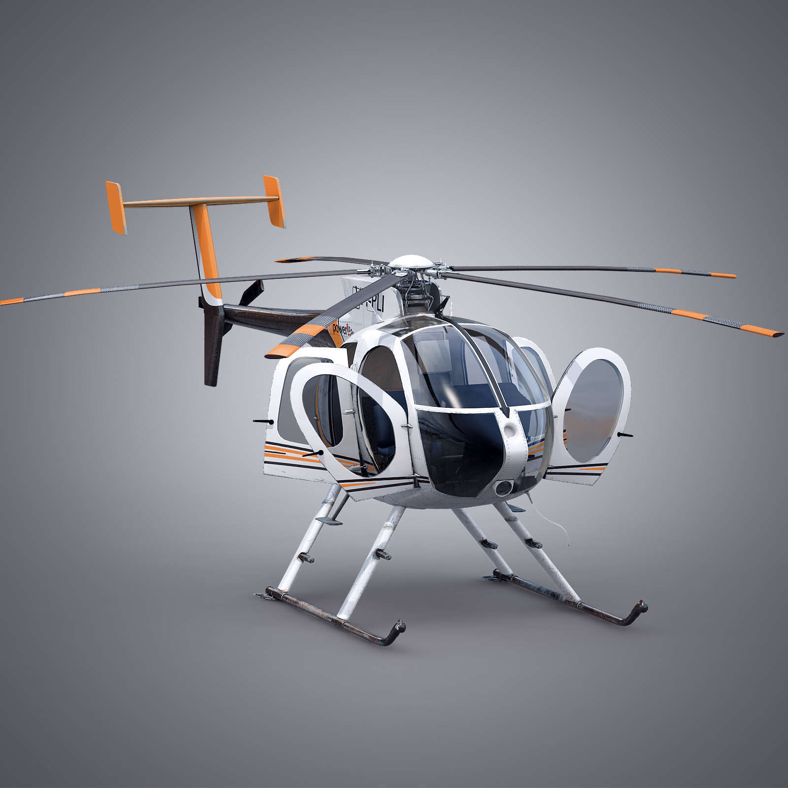 md private helicopter 3d model