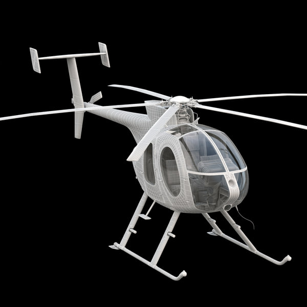 MD 500 헬리콥터 3D 모델 - TurboSquid 1002773