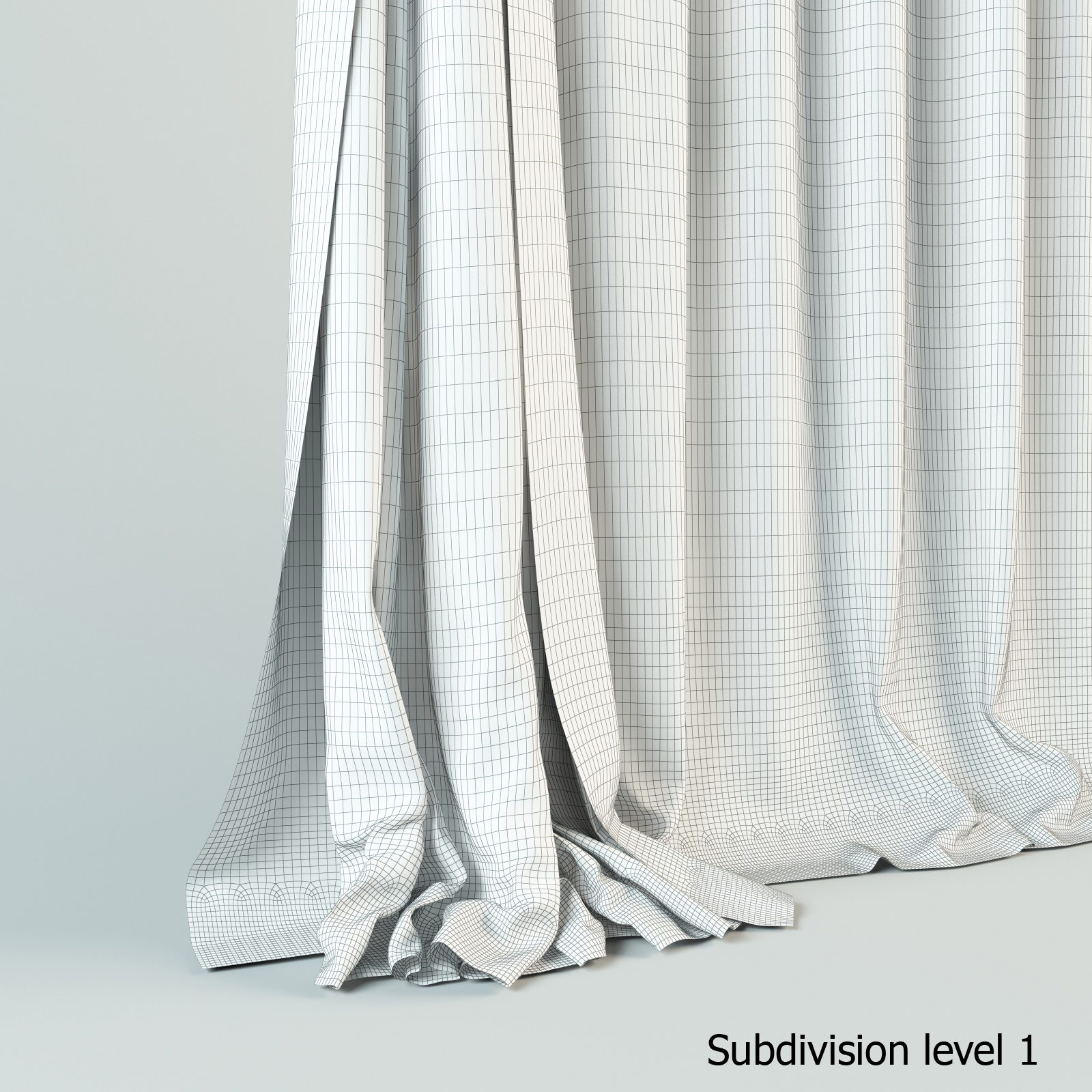 3d curtains tulle cornice