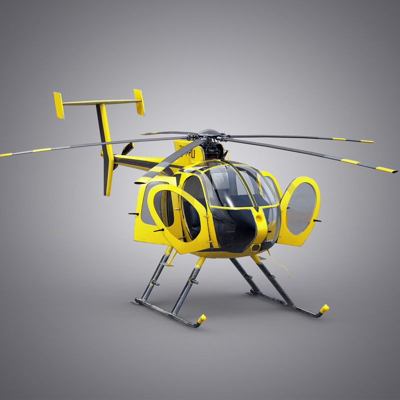 MD 500 헬리콥터 3D 모델 - TurboSquid 1002773