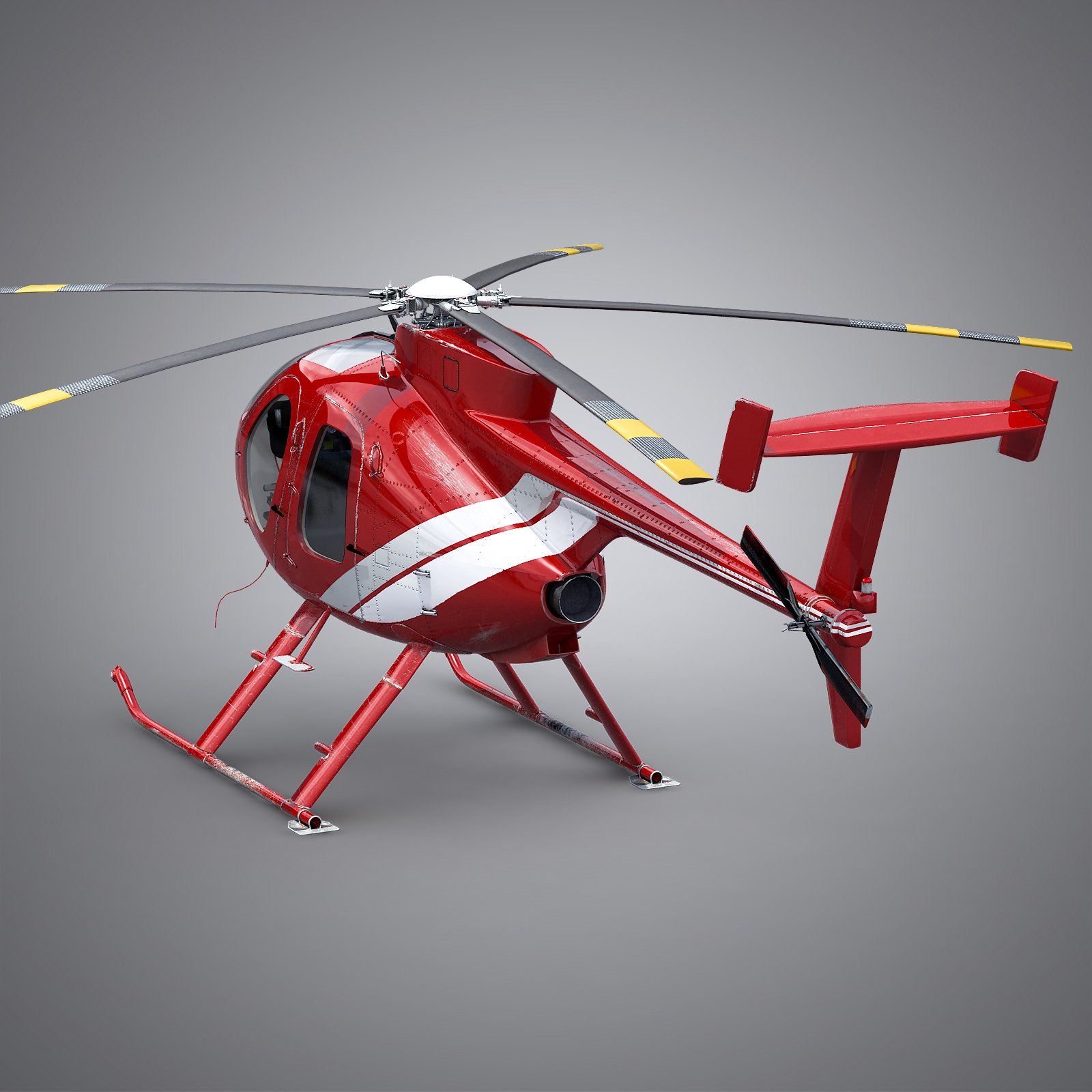 3d md helicopter model