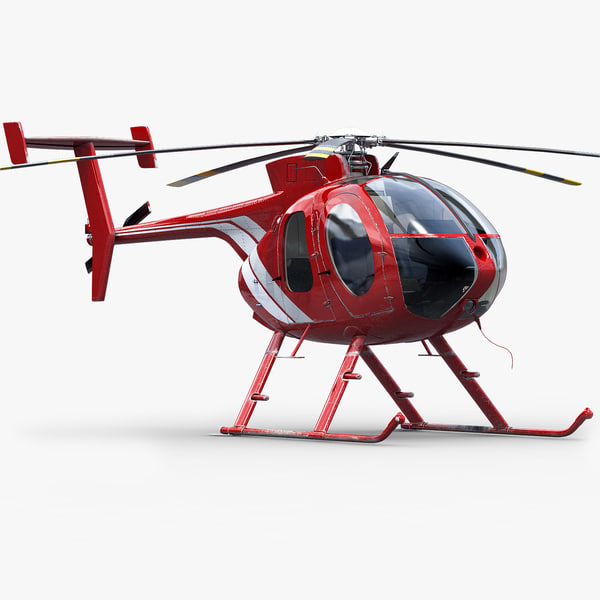 3d md helicopter model