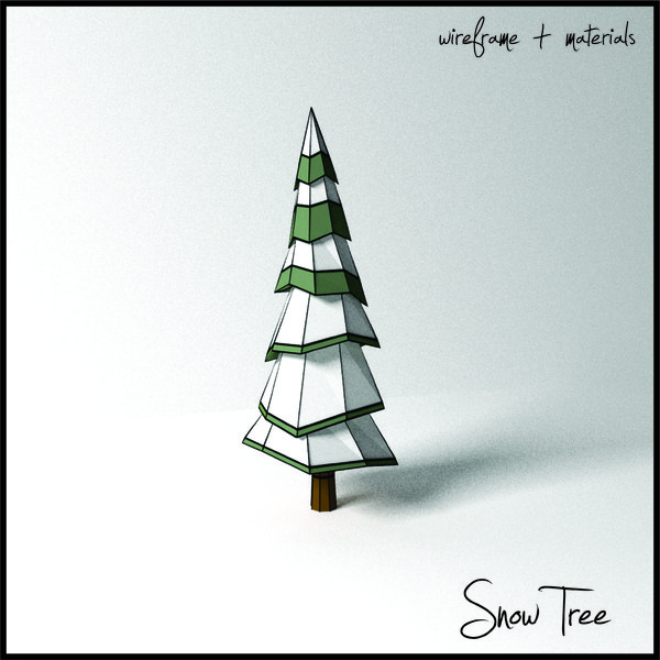 Low Poly Snow Tree 3D Models for Download | TurboSquid
