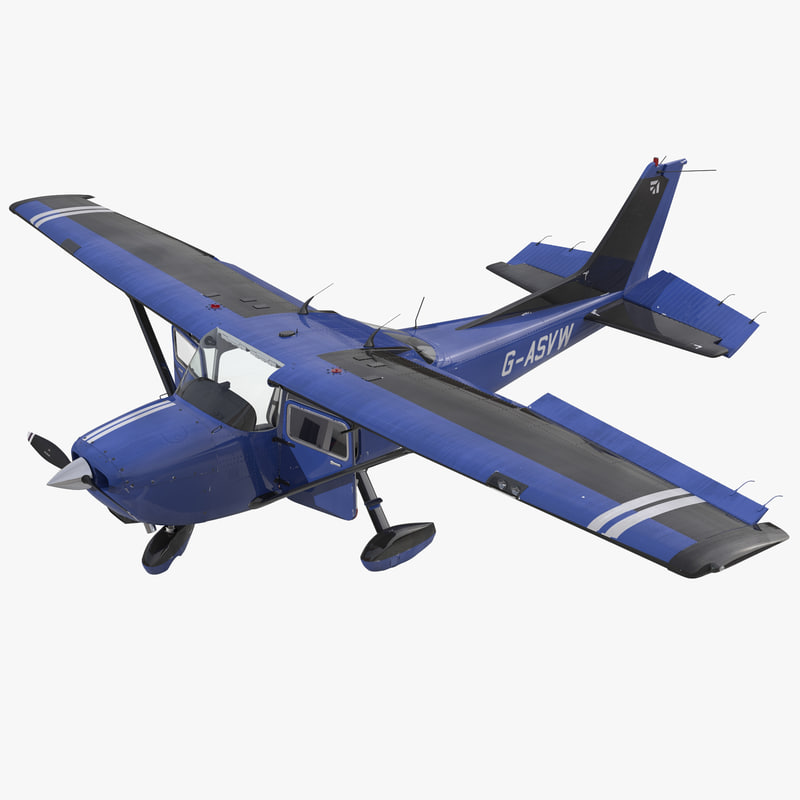 cessna 172 rigged 3d max
